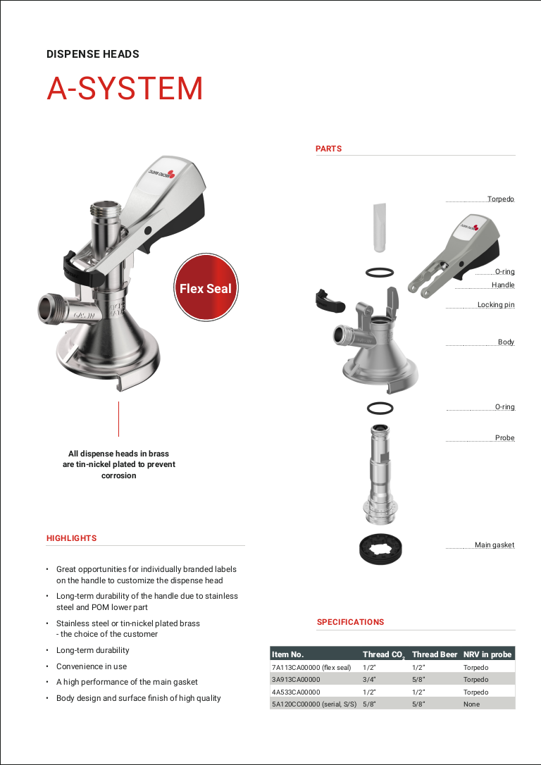 Keg Couplers and Dispense Heads | Micro Matic