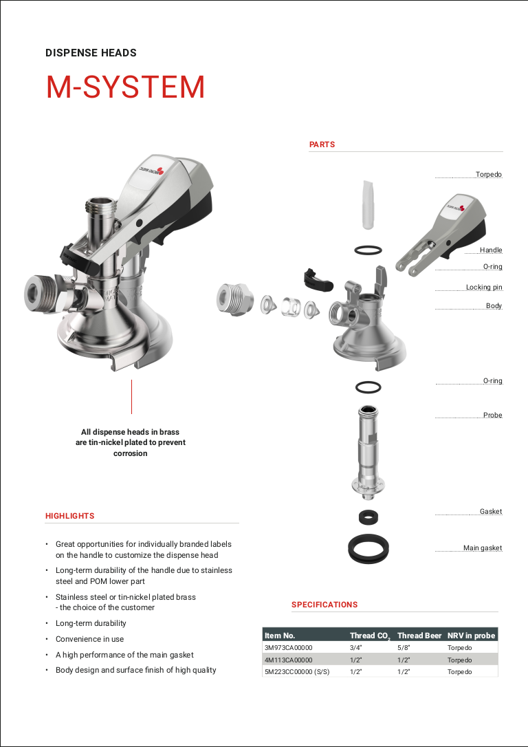 Keg Couplers and Dispense Heads | Micro Matic