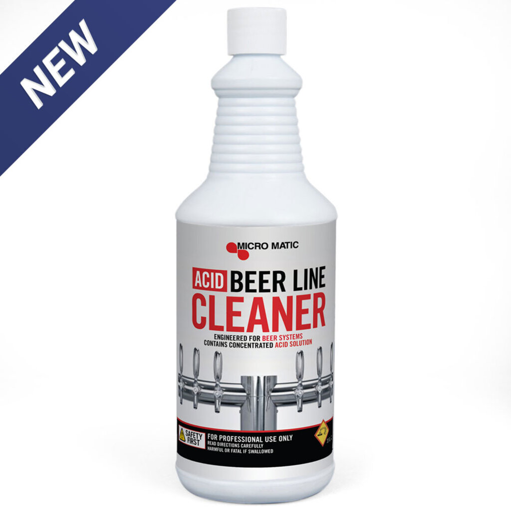 Top of Line Micro Matic Beer Line Cleaner Acid 32 oz Bottle