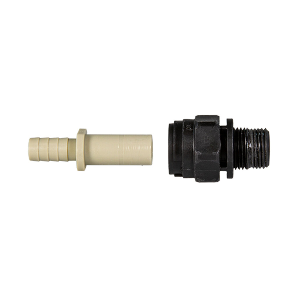 John Guest 1/2" Stem to 3/8" Barb